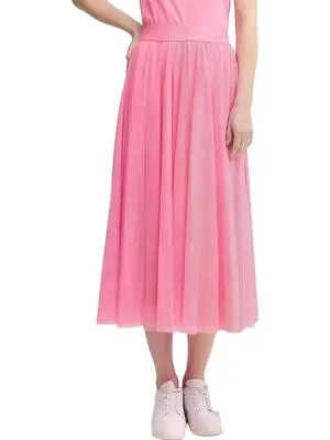 JOOP! Tulle Midi Skirt With Elastic Waistband - Pink