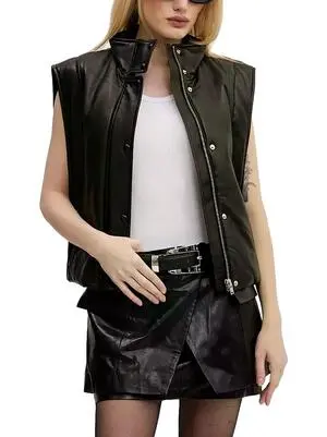 IRO PARIS Dario Leather Vest