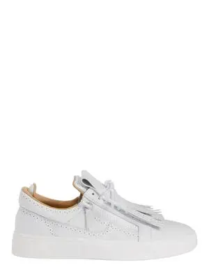 GIUSEPPE ZANOTTI Leather Sneakers - White