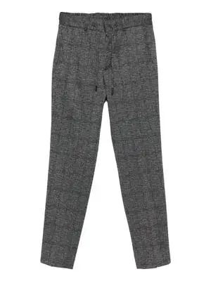 Karl Lagerfeld Textured Drawstring Trousers - Black
