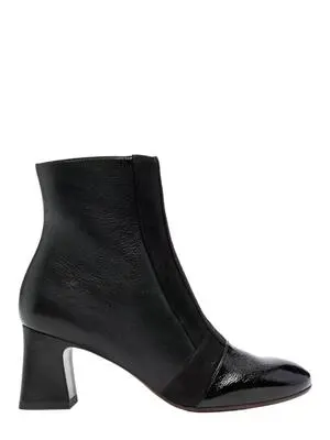 Chie Mihara 55mm Fitas Patent-leather Block-heel Boots - Black