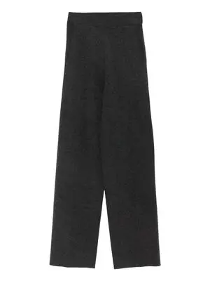 Max Mara Flat-front Side-pocket Trousers - Grey