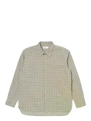 Universal Works Long-sleeve Geometric-print Shirt - Neutrals