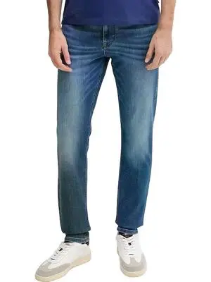 JOOP! Jeans With Leather Patch - Blue