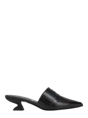 FERRAGAMO Pointed-toe Sculpted-heel Mules - Black
