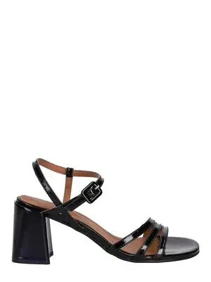 BILLI BI 75mm Patent-leather Heeled Sandals - Black