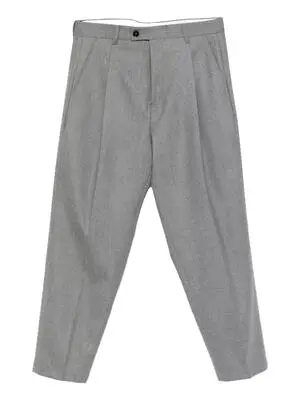 BE ABLE Pleated Side-pocket Trousers - Grey