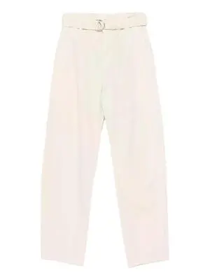 Liu Jo Belted Straight-leg Jeans - Neutrals