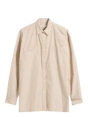 NOTHING WRITTEN Toro Oversized Striped Shirt