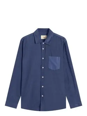 Folk Direction Babycord Shirt - Washed Ink