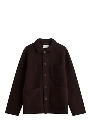 Universal Works Wool Fleece Field Jacket - Brown