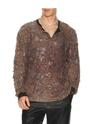 DIESEL® T-overt Long Sleeve Tee In . Also - Brown