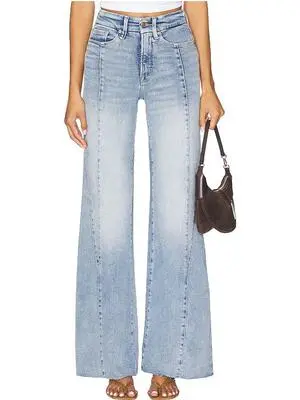 Good American Good Waist Palazzo Jeans - Blue