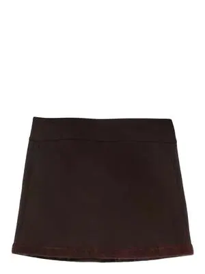 Dorothee Schumacher Milano-stitch Trim Mini Skirt - Brown