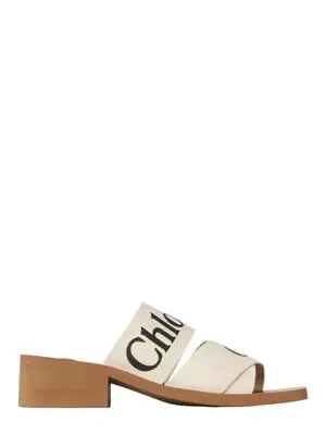 Chloé 45mm Block-heel Sandals - White