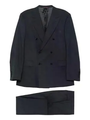 Canali Double-breasted Suit - Blue