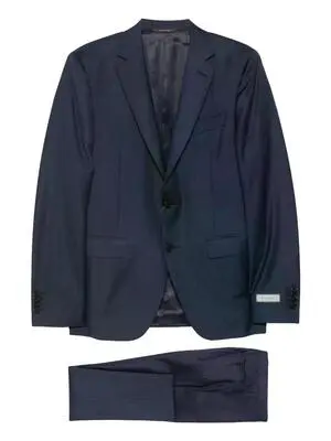 Canali Single-breasted Wool Suit - Blue