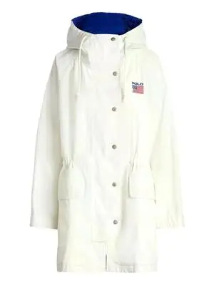 Polo Ralph Lauren Flag-embroidered Drawstring Jacket - White
