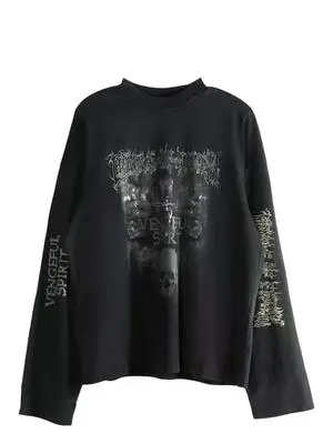 Vetements Long-sleeve Crew Neck Sweater - Black