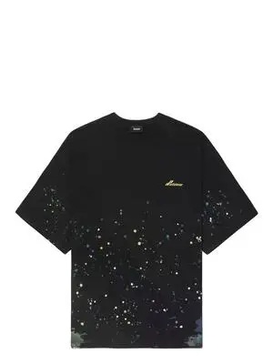 We11Done Paint-splatter Cotton T-shirt - Black