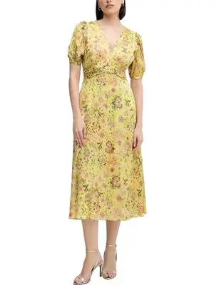 PEDRO DEL HIERRO Floral-print Midi Dress - Green