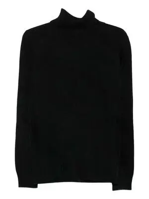 KANGRA Wool Turtleneck Sweater - Black