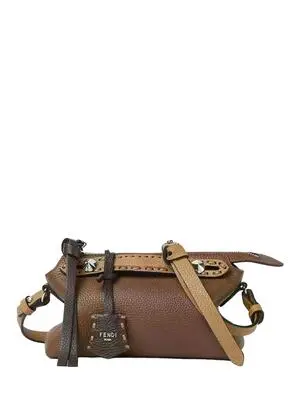 Fendi Mini The Way Selleria Leather Handbag - Brown