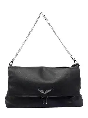 Zadig&Voltaire Chain-strap Leather Shoulder Bag - Black