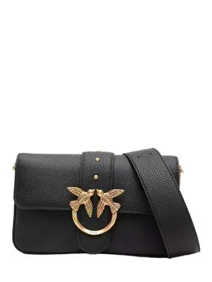 Pinko Mini Love Flap Bag - Black