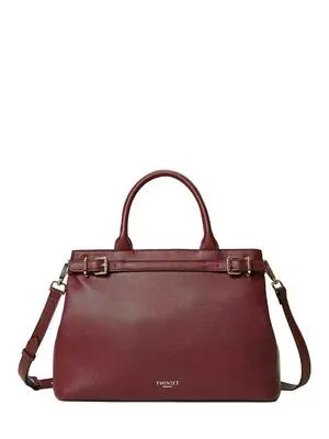TWINSET Buckle-fastening Top-handle Tote Bag - Red