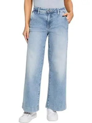 Guess Zoya Crop Wide-leg Jeans - Belt-open