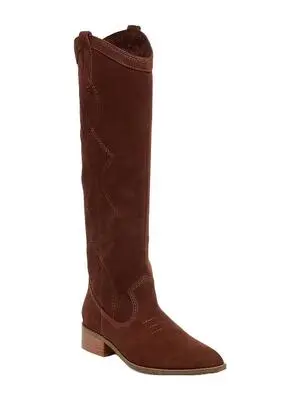 KELSI DAGGER BROOKLYN Benson Knee High Western Boots - Cinnamon
