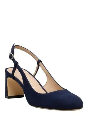 STUART WEITZMAN Babette Slingback Pumps - Nice Blue