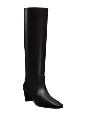 STUART WEITZMAN Stassi 50 Leather Boots - Black