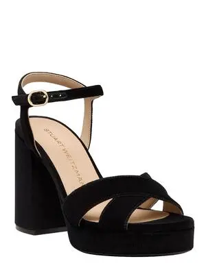 STUART WEITZMAN Dayna Platform Sandal - Black