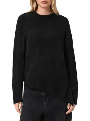 ALLSAINTS Lock Crewneck Top - Black