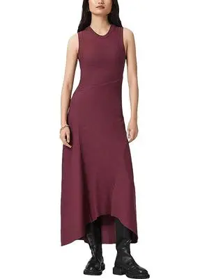 ALLSAINTS Gia Maxi Dress - Oxblood Red