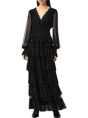 ALLSAINTS Xantara Maxi Dress - Black