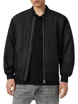 ALLSAINTS Future Relaxed Fit Bomber Jacket - Black