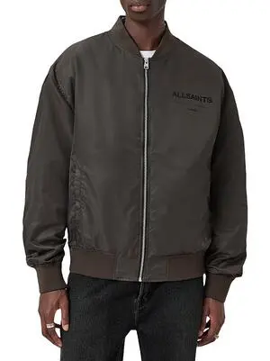 ALLSAINTS Future Relaxed Fit Bomber Jacket - Dull Khaki