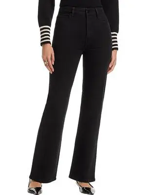 FRAME The Arrow High-rise Bootcut Jeans - Black