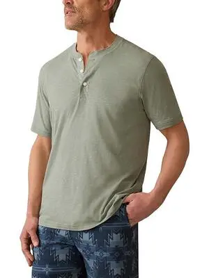 Faherty Brand Sunwashed Henley Sage Creek