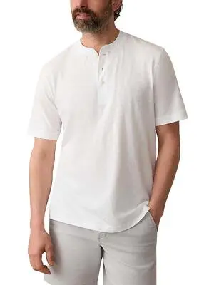 Faherty Brand Sunwashed Henley White