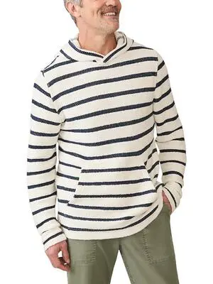 Faherty Brand Whitewater Striped Hoodie - Boothbay Stripe