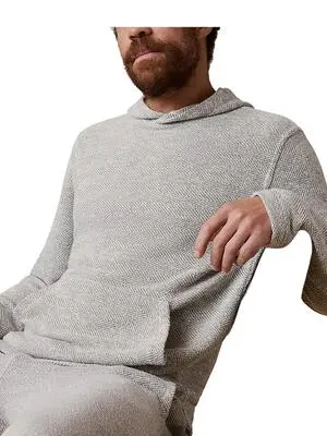 Faherty Brand Whitewater Striped Hoodie - Grey Shell