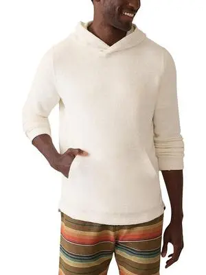 Faherty Brand Whitewater Striped Hoodie - Ivory Shell