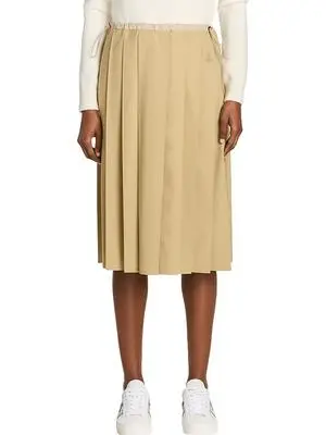 Moncler Pleated Skirt - Stone