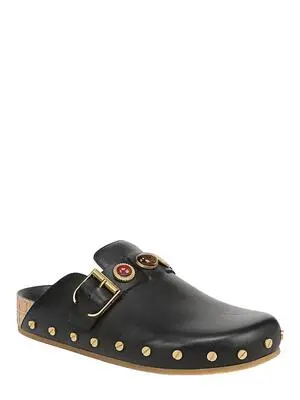 Veronica Beard Fern Charm Clogs - Black