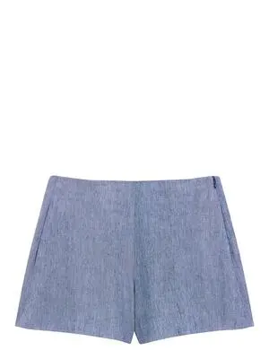 Theory Relaxed Denim Shorts - Light Denim