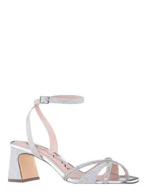 Nina Bracha Ankle Strap Sandal Silver